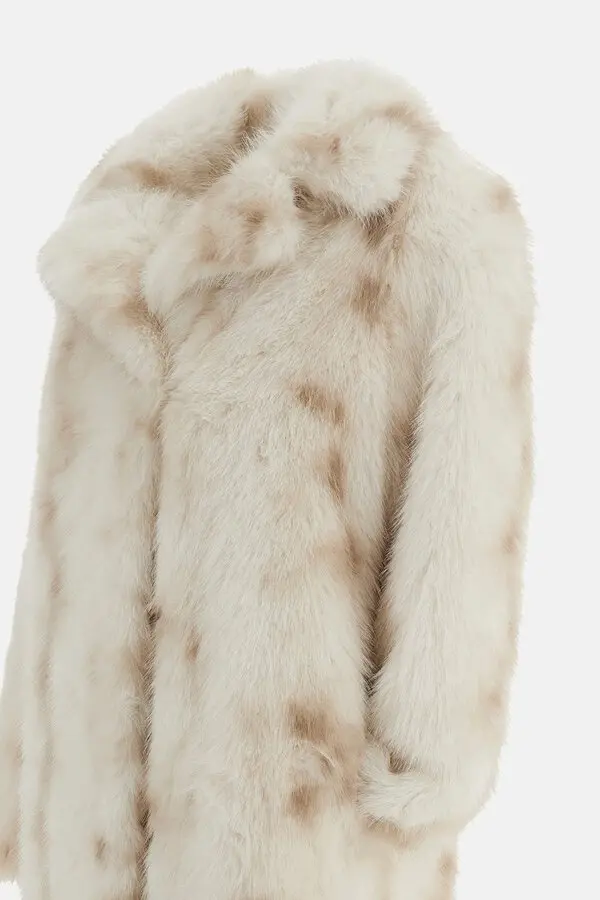 Herno Cappotto In Eco-pelliccia Effetto Lince
