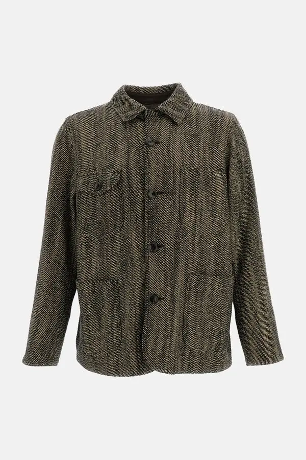 ORIGINAL VINTAGE Giacca Safari In Misto Lana