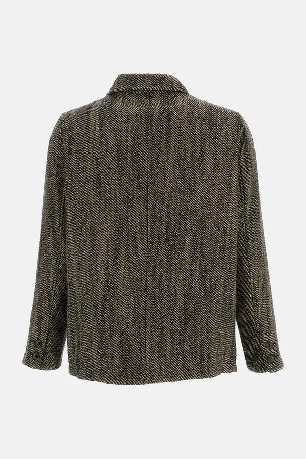 ORIGINAL VINTAGE Giacca Safari In Misto Lana
