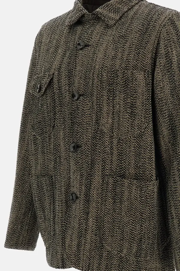 ORIGINAL VINTAGE Giacca Safari In Misto Lana