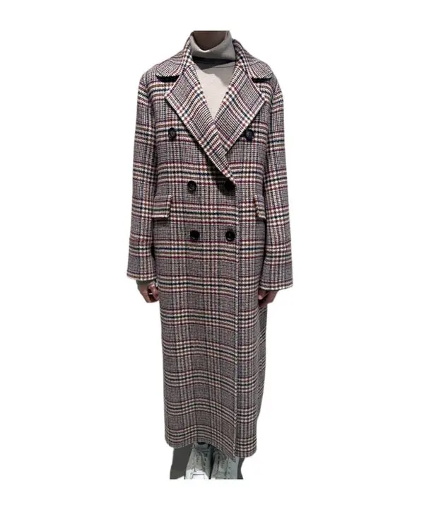 Max Mara Double-breasted Check Coat