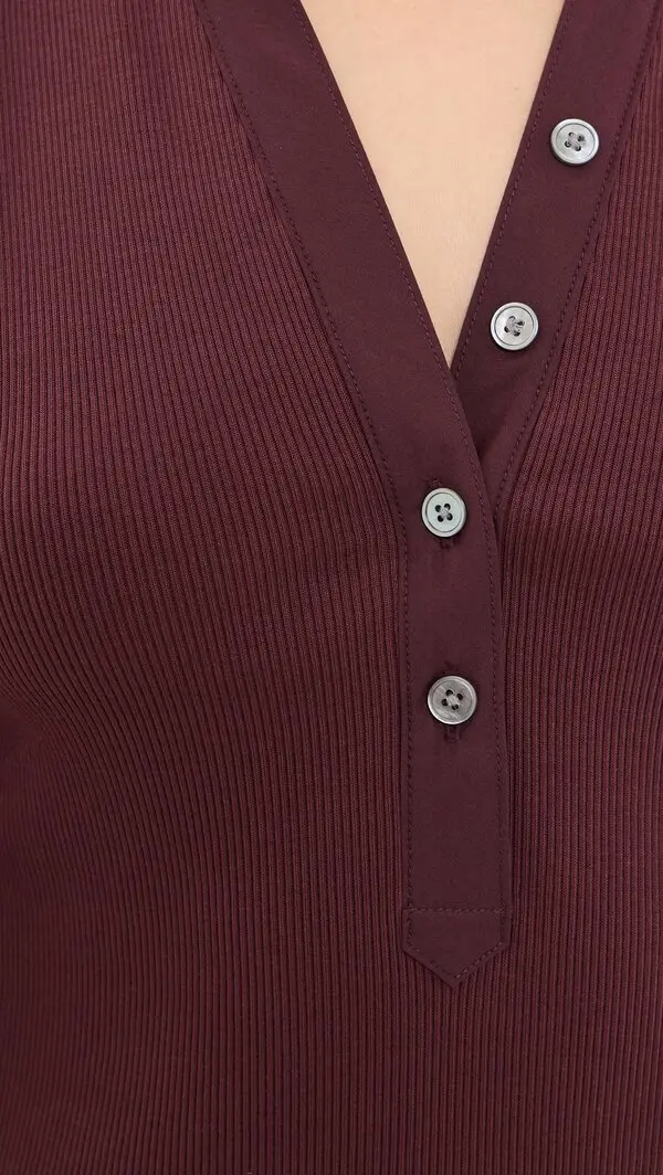 Veronica Beard Coralee Top - Burgundy