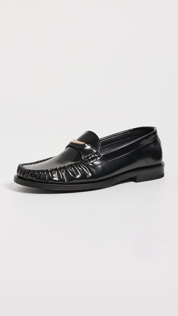 ANINE BING Amoc Leather Loafers