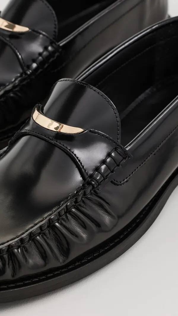ANINE BING Amoc Leather Loafers