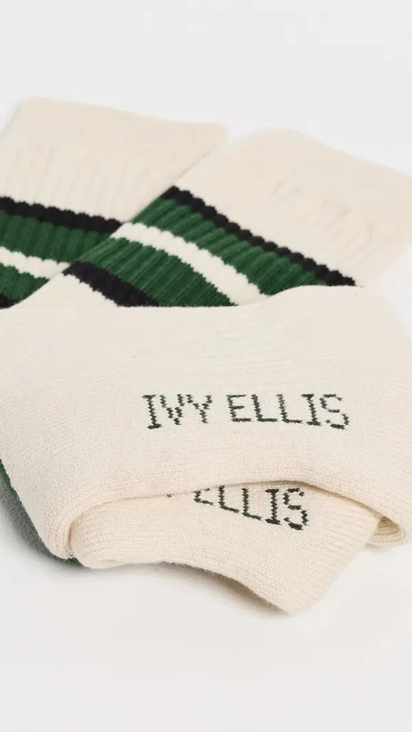IVY ELLIS The Big Green Crew Socks