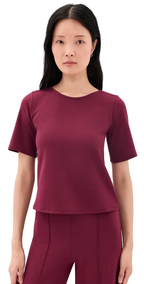 RIPLEY RADER Ponte Knit Short Sleeve Tee