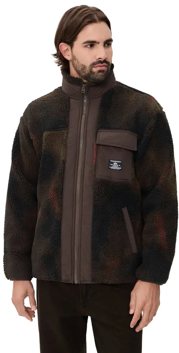 Alpha Industries Houston Relaxed Fit Fleece Jacket