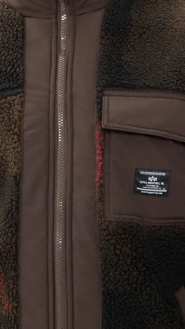 Alpha Industries Houston Relaxed Fit Fleece Jacket