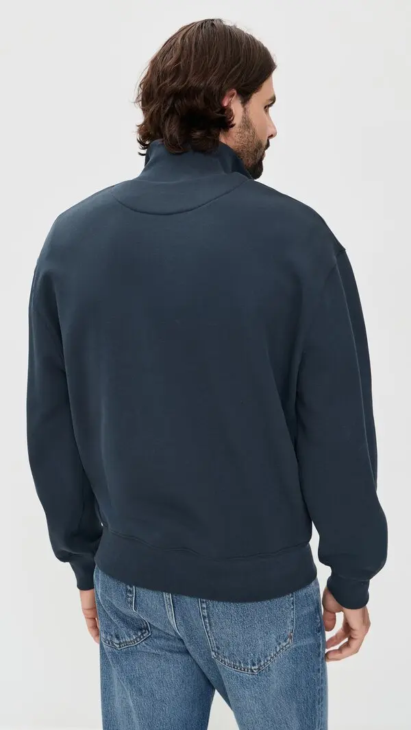 Maison Kitsuné Fox Head Comfort Half Zip Sweatshirt