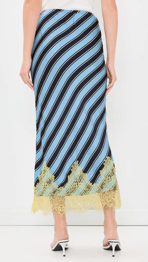 NEVER FULLY DRESSED Stripe Maeva Skirt