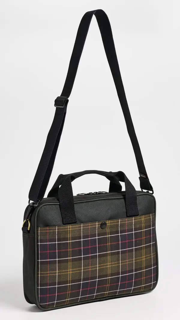 Barbour Field Wax Laptop Bag