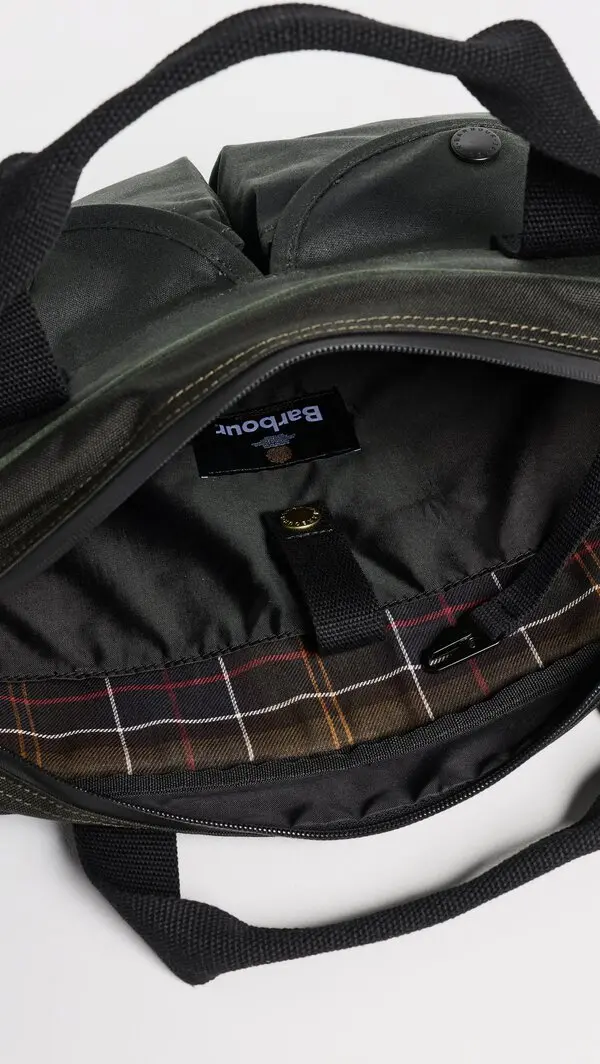 Barbour Field Wax Laptop Bag