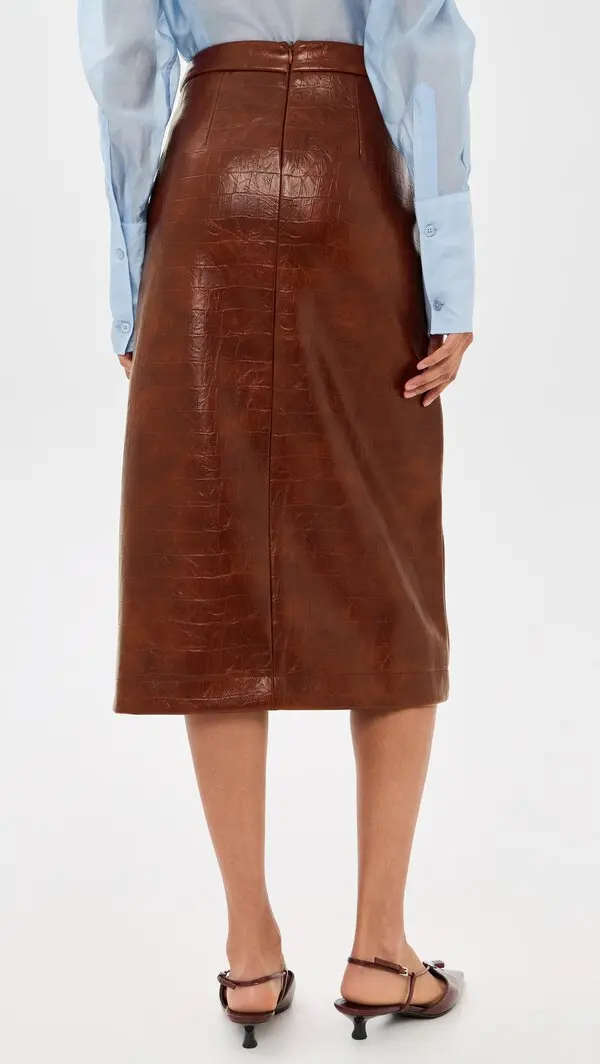 Essentiel Antwerp Kind Faux Leather Skirt