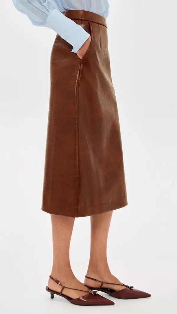 Essentiel Antwerp Kind Faux Leather Skirt