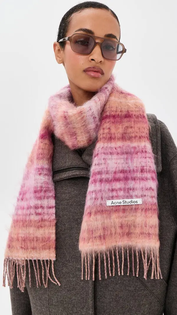 Acne Studios Vibot Scarf - Pink/fuchsia