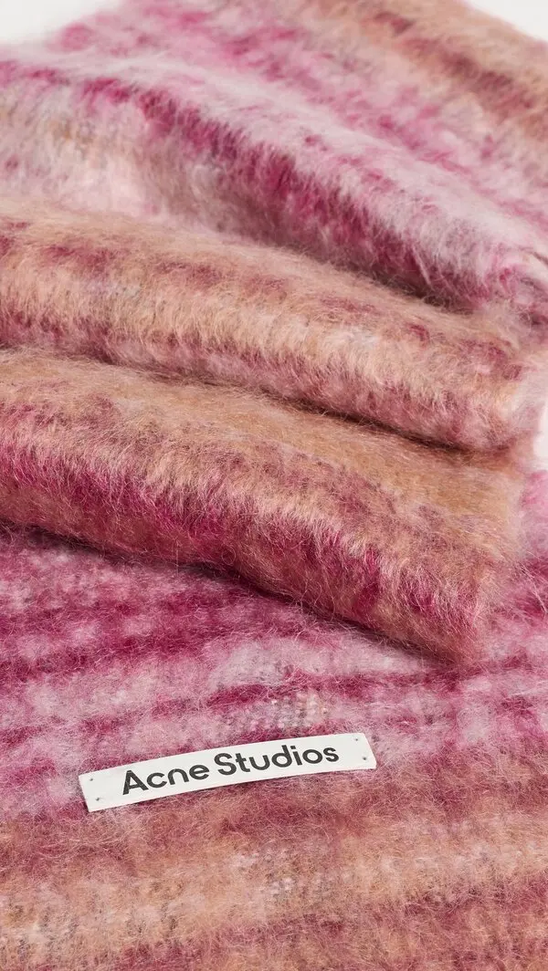 Acne Studios Vibot Scarf - Pink/fuchsia