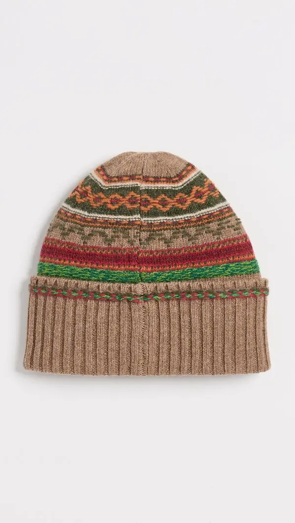Polo Ralph Lauren Fair Isle Red Rocks Bear Beanie