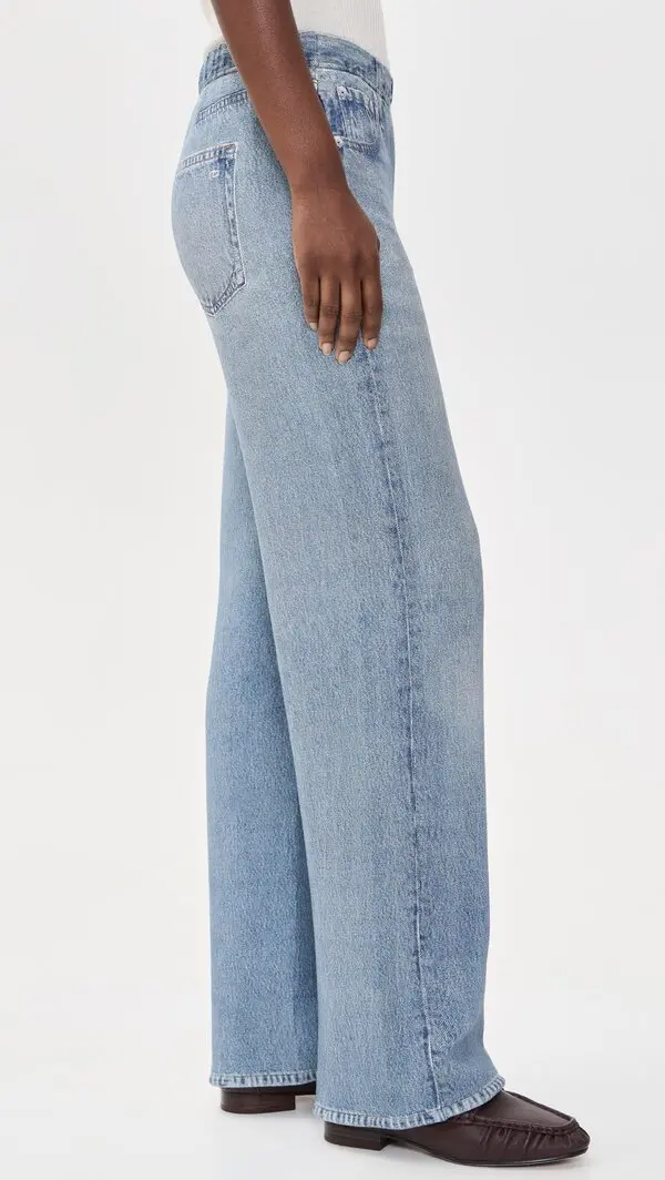 Rag & Bone Miramar Mallow Wide Leg Pull On Pants