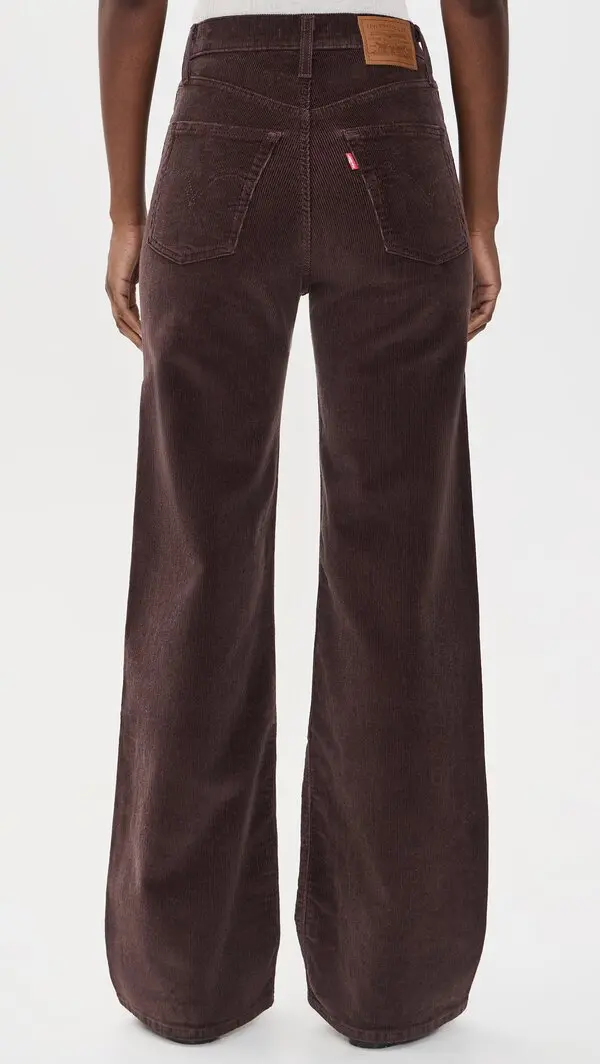 LEVI'S Ribcage Wide Leg Corduroy Jeans - Java