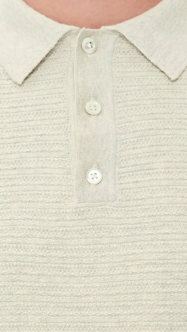 Billy Reid Long-sleeve Lachlan Links Polo Sweater