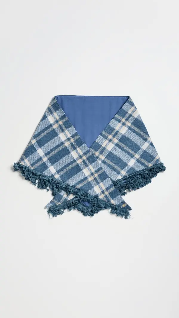 Lele Sadoughi Plaid Triangle Scarf