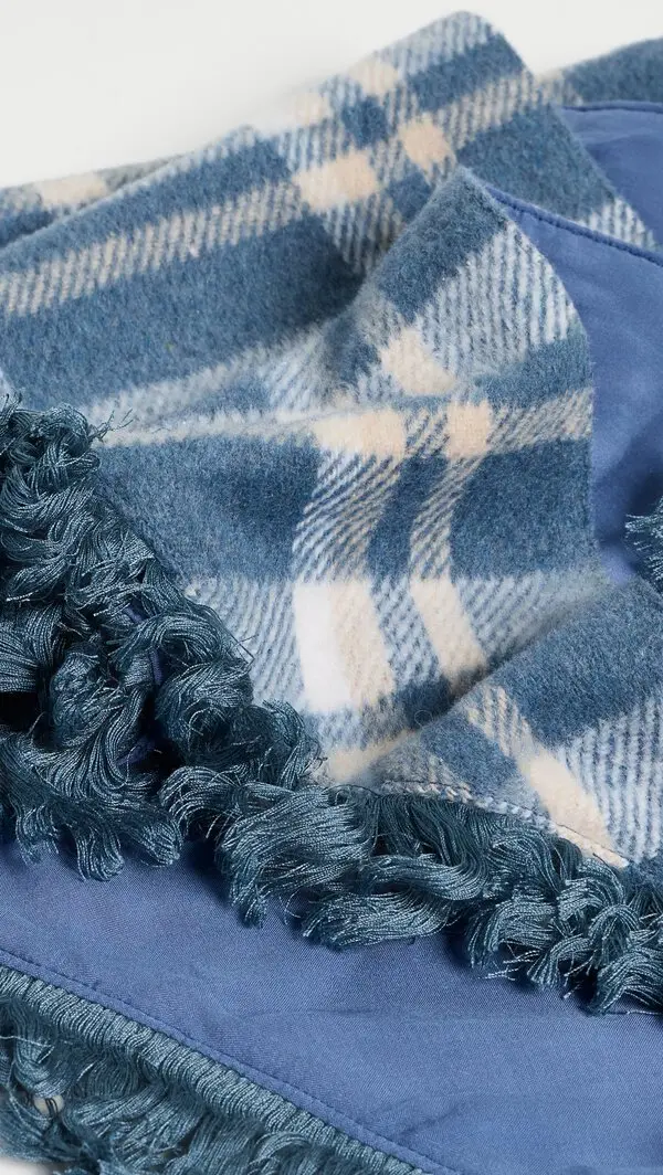 Lele Sadoughi Plaid Triangle Scarf