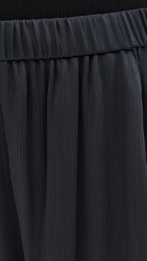 Tibi Matte Satin Plisse Winslow Pants