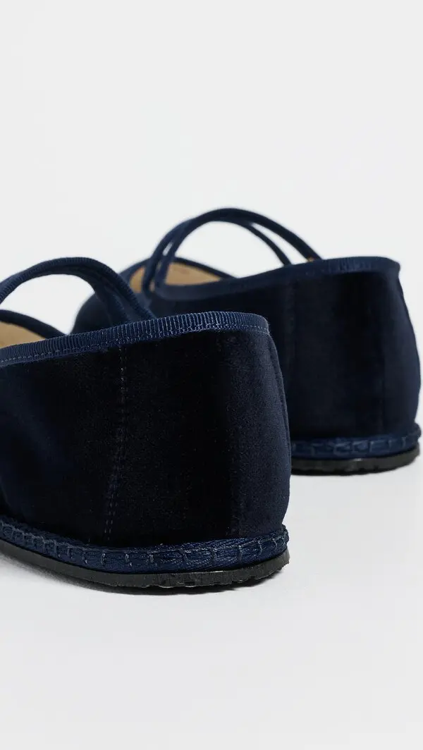 VIBI VENEZIA Audrey Velvet Flats - Blu