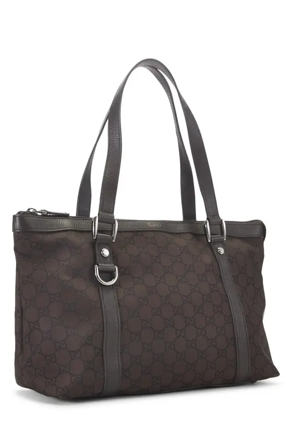 Gucci Gg Nylon Abbey Zip Tote