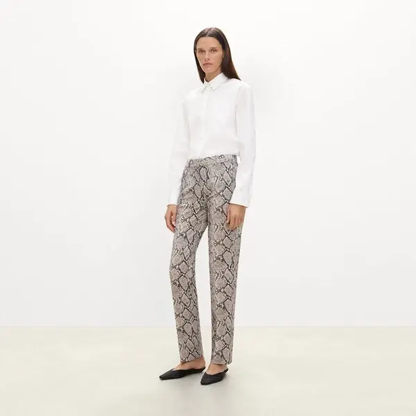 Theory Marcee Pant In Python Wool - Light Multi