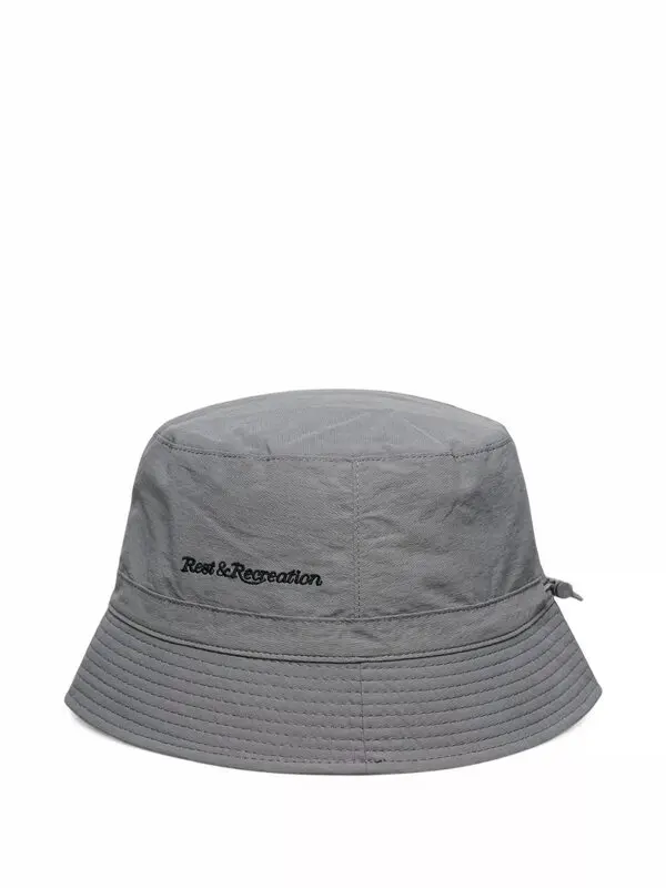 REST & RECREATION Logo-embroidered Toggle-fastening Bucket Hat