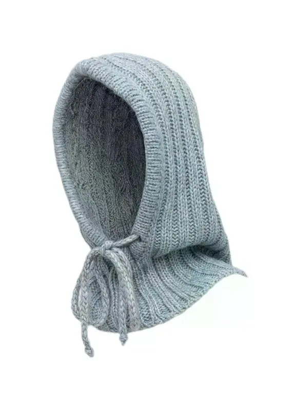 Essentiel Antwerp Ribbed-knit Balaclava - Blue