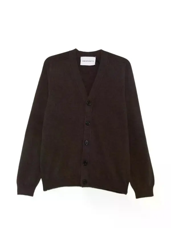 AMARANTO V-neck Button-up Cardigan