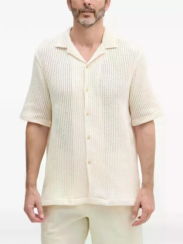 JOOP! Kawan Open-knit Short-sleeve Shirt
