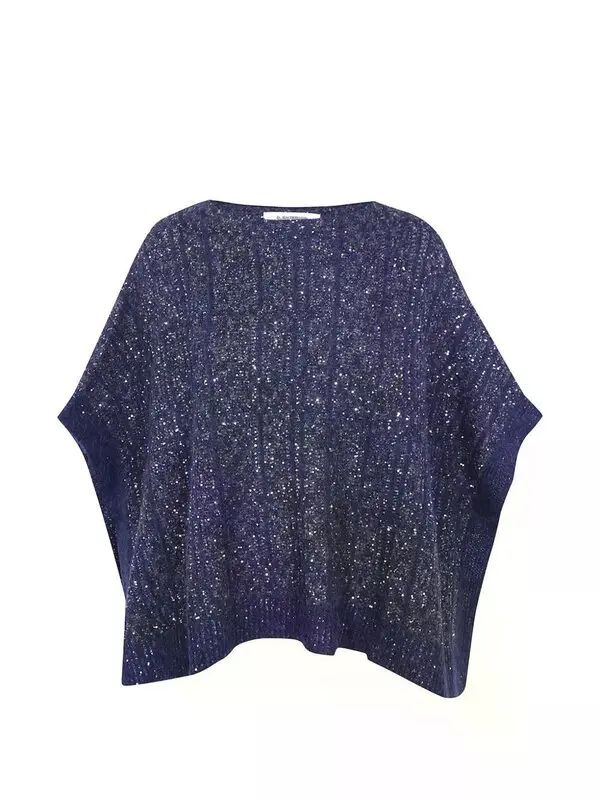 D.exterior Sequin-embellished Ribbed Sweater