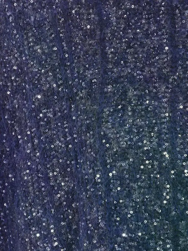 D.exterior Sequin-embellished Ribbed Sweater
