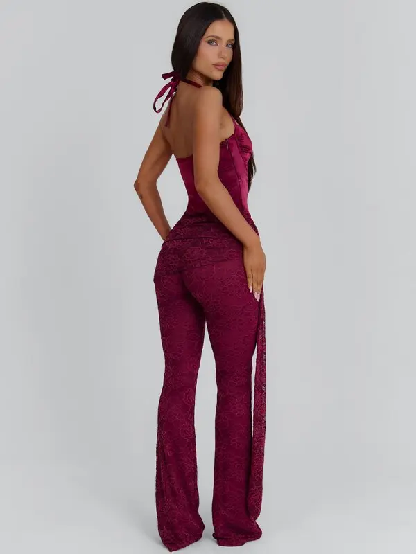 OUTCAST Caitriona Jumpsuit Burgundy