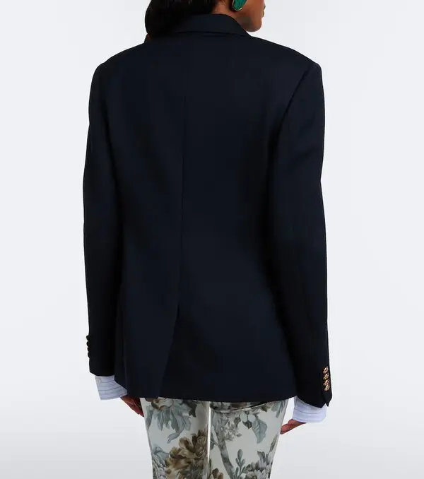 Acne Studios Layered Wool Blazer - Blue