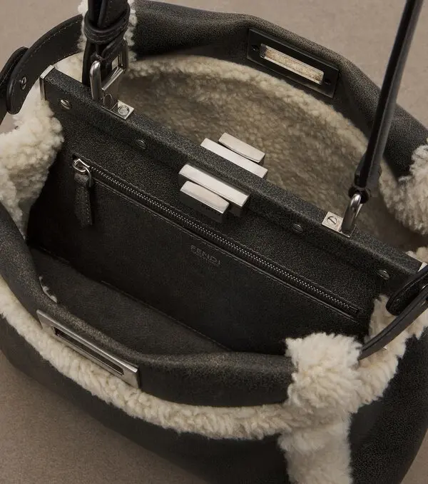 Fendi My Peekaboo® Small Leather Tote Bag
