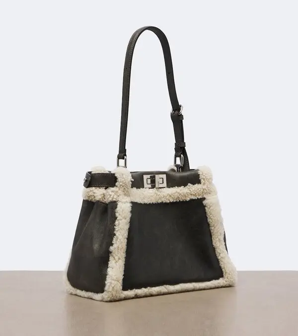 Fendi My Peekaboo® Small Leather Tote Bag