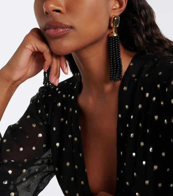 JENNIFER BEHR Ellison 18kt Gold-plated Drop Earrings