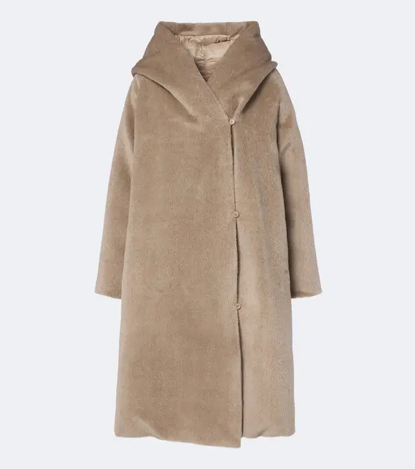 Max Mara The Cube Reversible Alpaca And Wool Down Coat - Beige