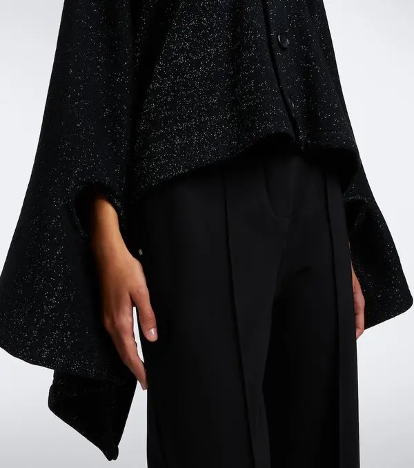 Junya Watanabe Draped Wool And Cotton-blend Cardigan