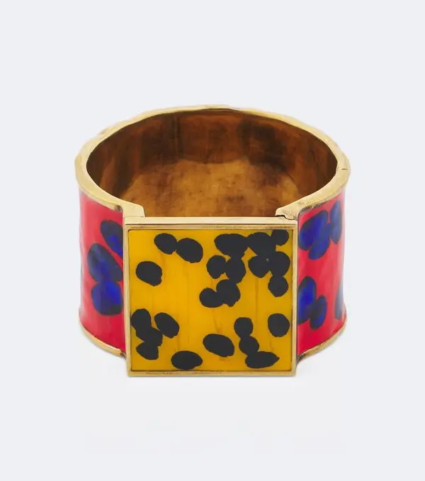 Dries Van Noten Enamel Cuff Bracelet - Multicoloured