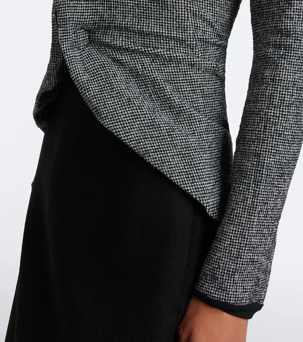 Junya Watanabe Houndstooth Wool-blend Jacket