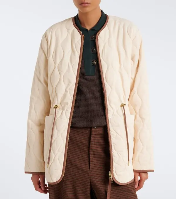 Varley Bartley Quilted Jacket - White