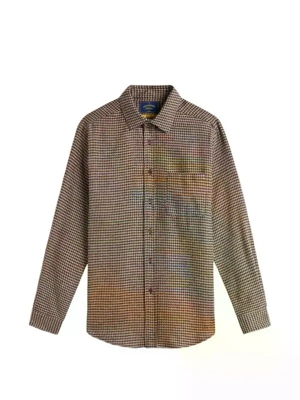 Portuguese Flannel Abstract Pied Poule Shirt