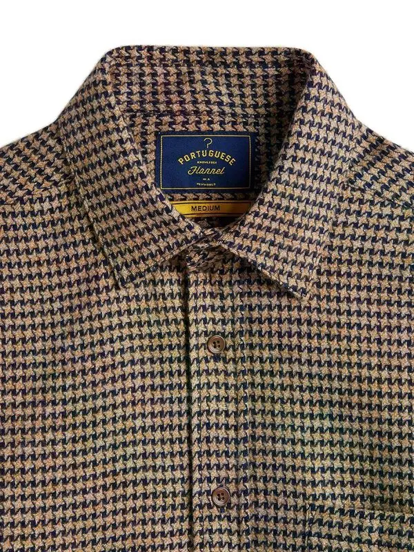 Portuguese Flannel Abstract Pied Poule Shirt