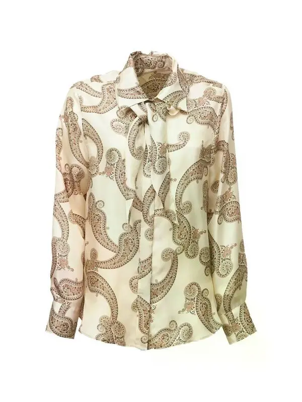 ROBERT FRIEDMAN Paisley-print Pussy-bow Shirt