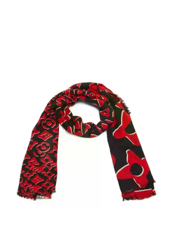 LOUIS VUITTON X Urs Fischer Monogram-pattern Scarf
